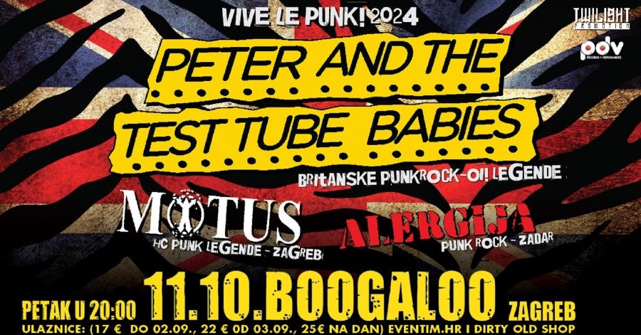 Peter & The Test Tube Babies, Motus i Alergija u Booogaloou - ravnododna